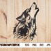 Wolf Scene Svg Wolf Clipart Howling Wolf Cut File Mountain Scene ...