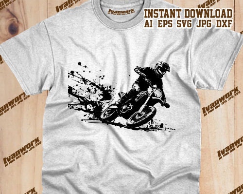 Motorcycle Racer SVG Dirt Bike PNG Offroad Racing Circuit Vehicle Race ...