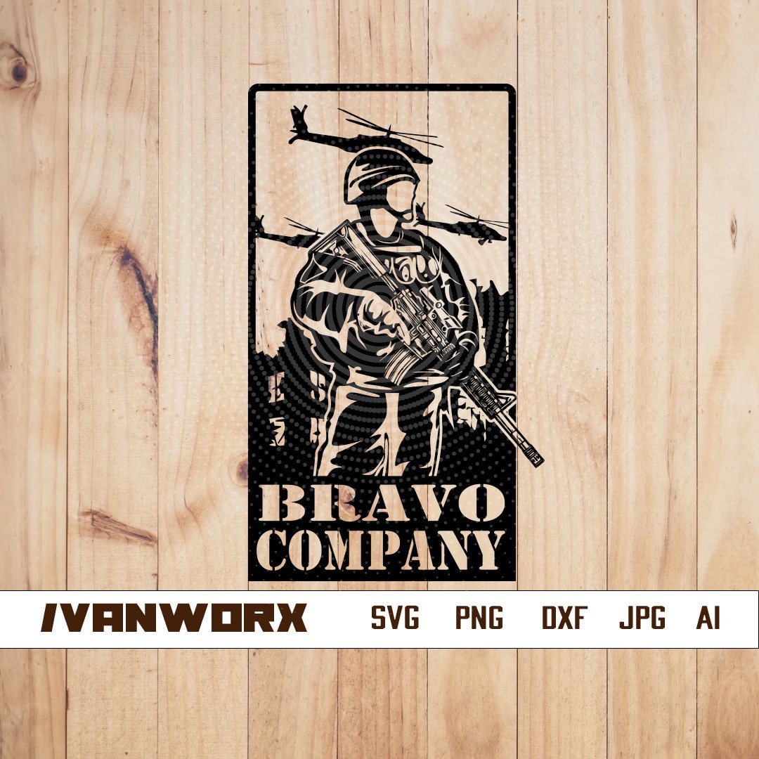 Bravo Company Png | Soldier Png | Soldier Cut File | Soldier Clipart ...