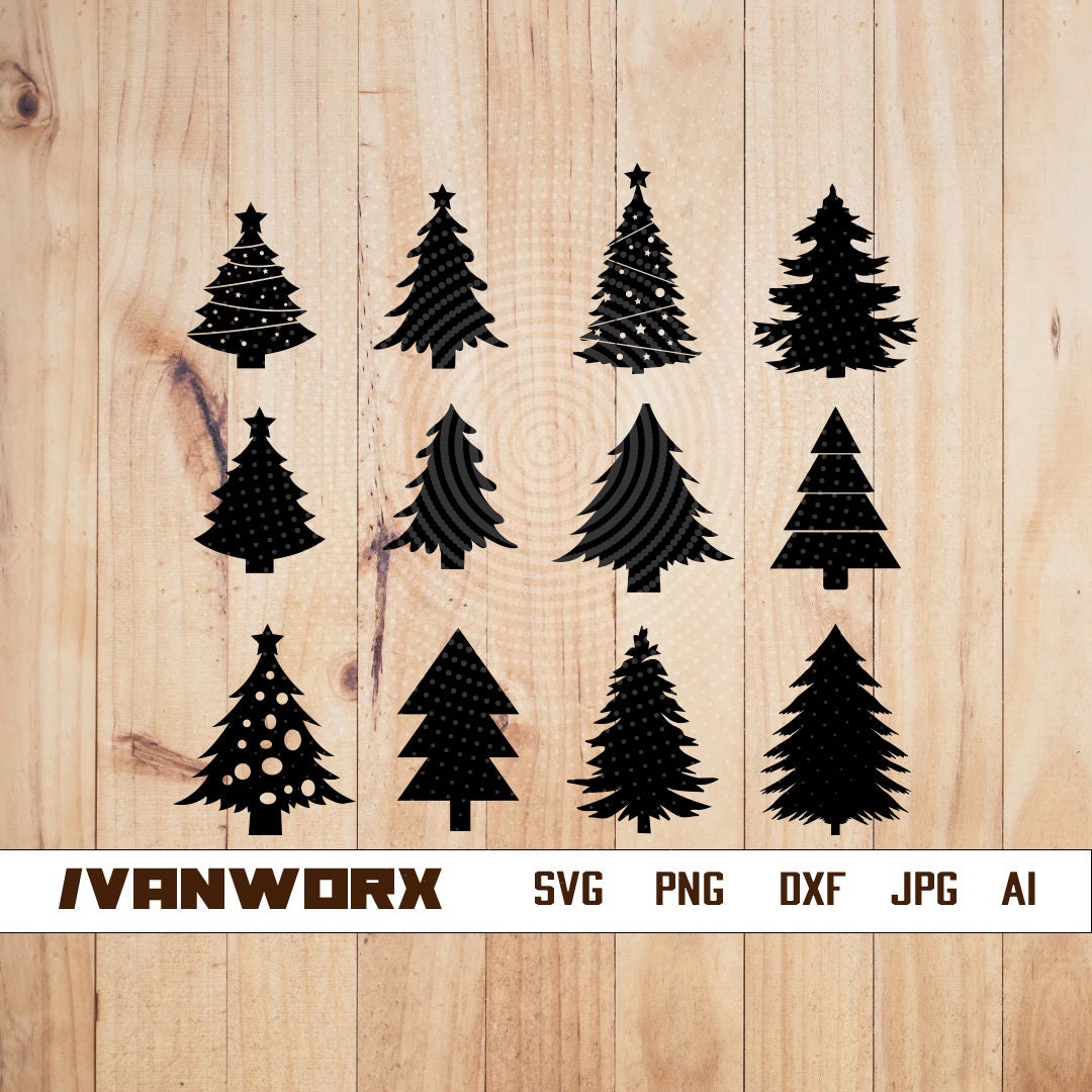 Christmas Scene Svg | Christmas Trees Svg | Christmas Trees | Christmas ...