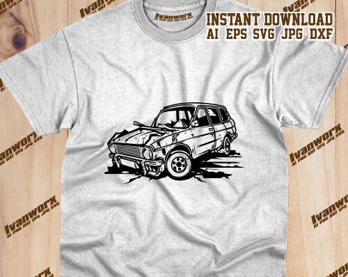 Car Wrecked Svg Smashed Car Clipart Car Accident Cut File Car Crash ...