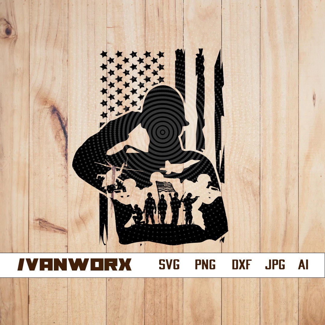 US Soldier Svg | Soldier Png | Soldier Cut File | Soldier Clipart ...