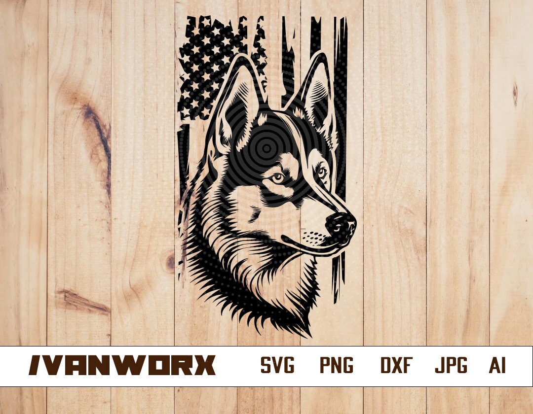 US Husky Svg | Sled Dogs Clipart | Domestic Animal Cut File | Dog Breed ...