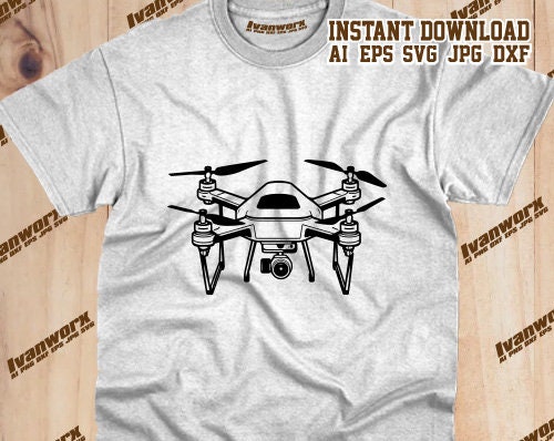 Drones Svg Small Aircraft Clipart Flycam Quadcopter Cut File Drone Pilot Stencil Camera Drone ...