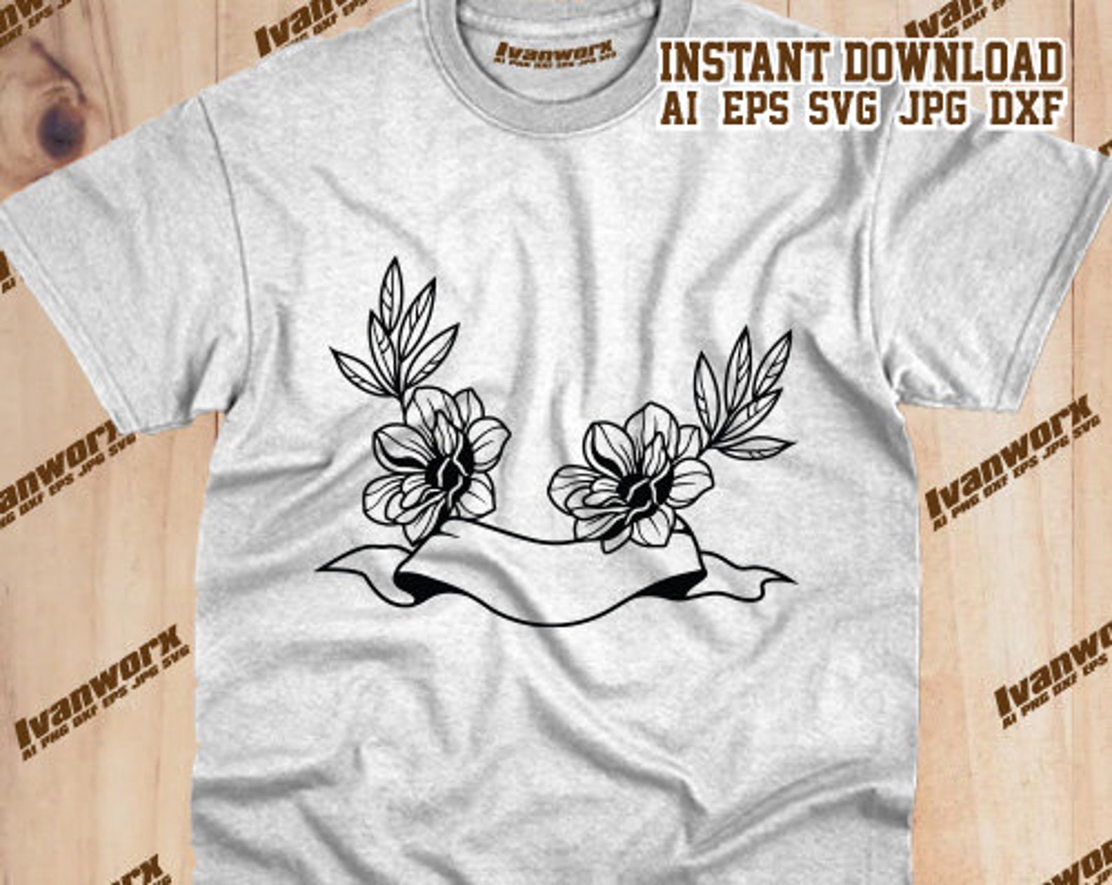 Banner Svg Banner Clipart Banner Png Banner Vector Banner Floral Svg ...