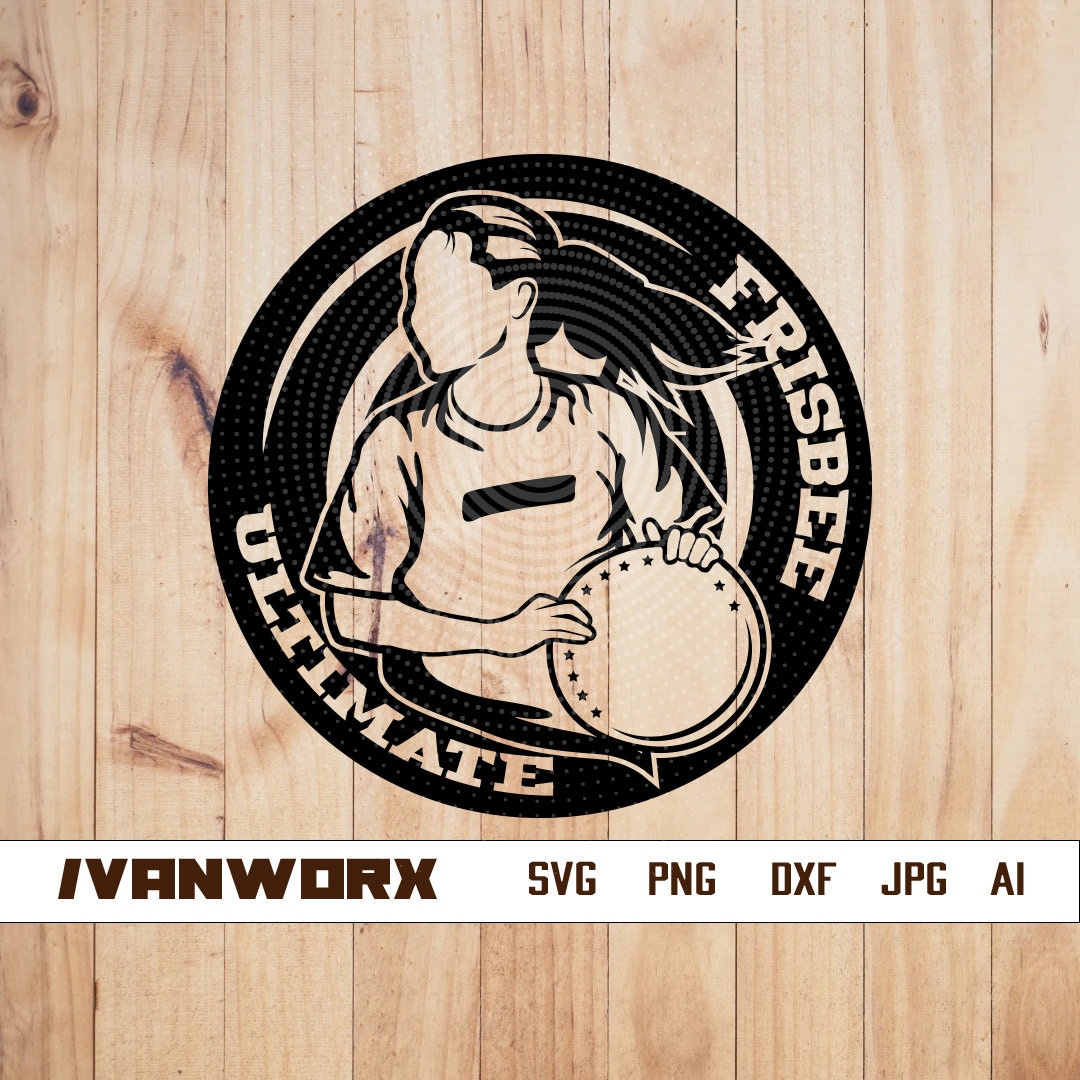 Frisbee Svg | Ultimate Sport Png | Frisbee Girl Cut File | Frisbee ...