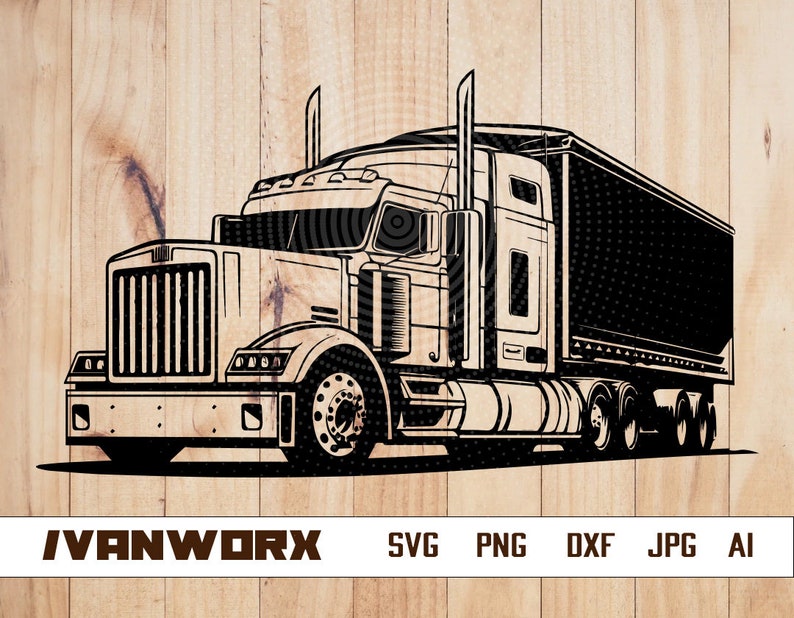 Cattle Truck SVG Trucker Svg Semi Truck Vinyl Decals Graphics Cricut ...