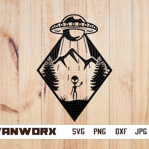 Alien Invation Svg | Alien Clipart | Alien Cut File | Alien Stencil ...