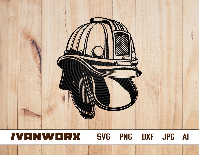 Firefighter Helmet Svg Fireman Helmet Clipart Protective - Etsy