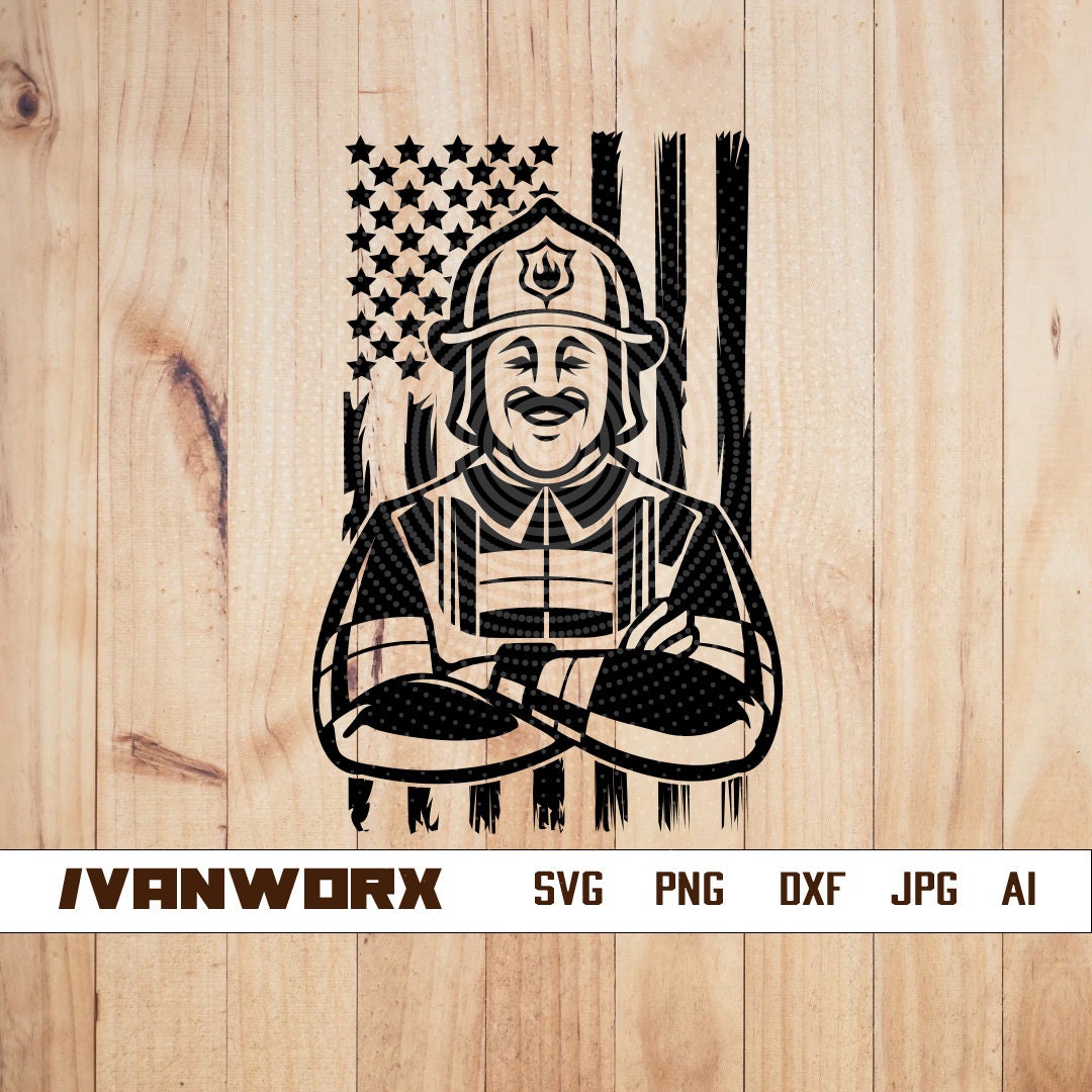 Fire Fighter SVG | Firefighter Svg | Fireman Svg | US Fire Fighter Svg ...