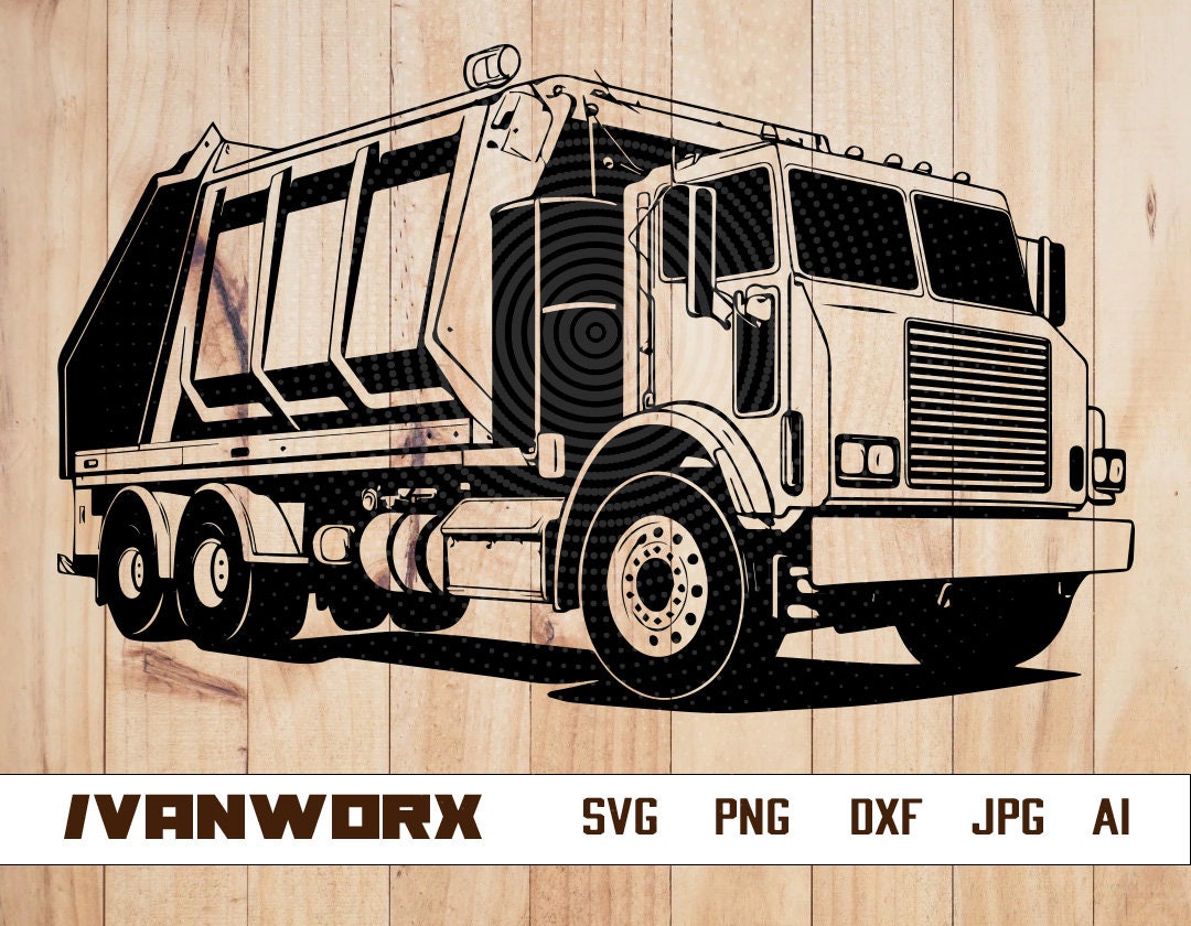 Garbage Truck SVG Garbage Svg Garbage Collector Svg - Etsy Israel