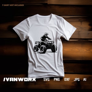 ATV Svg | 4 Wheeler Svg File | Atv Clipart | Quad Riding Svg | Four ...