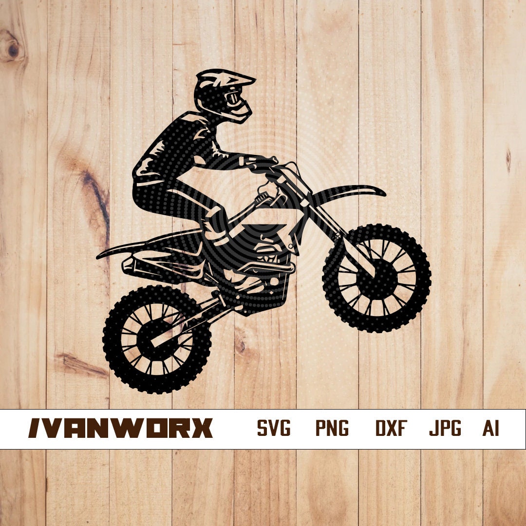 Motocross Rider Svg Rider Svg Motox Racer Png Dirtbike Cutfile Rider ...