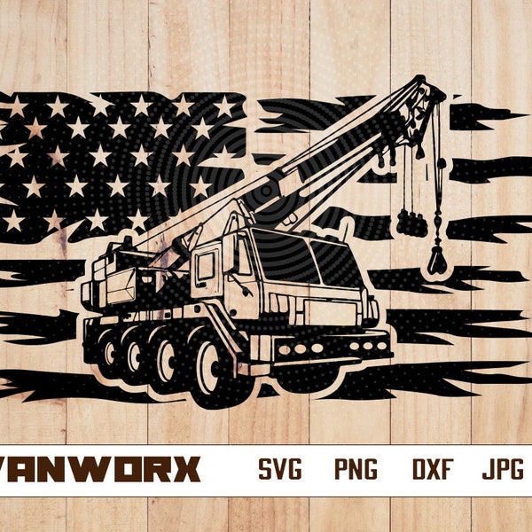 Crane Truck Svg - Etsy