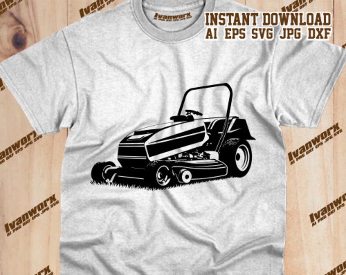 Push Mower SVG Push Lawnmower SVG Lawn Mower Graphics Clip - Etsy
