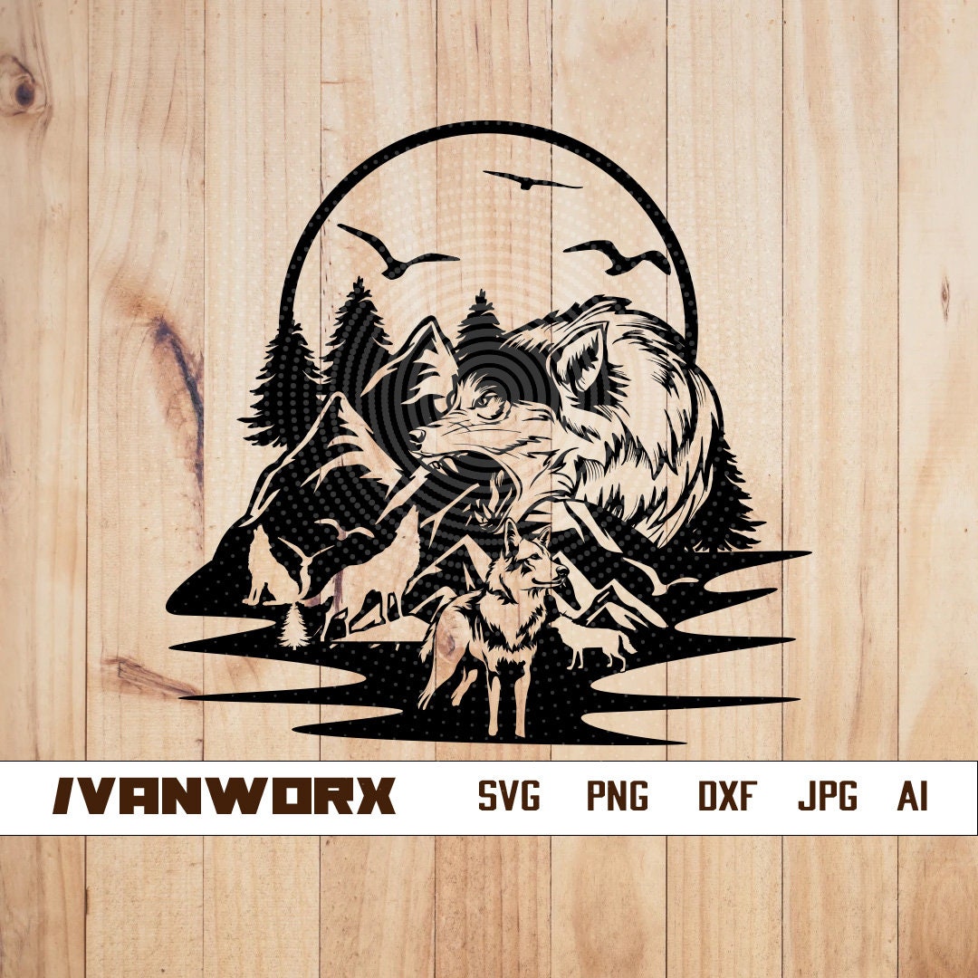 Wolf Svg | Wolf Clipart | Wolf Cutfile | Wolf Png | Wolf Shirt Svg ...