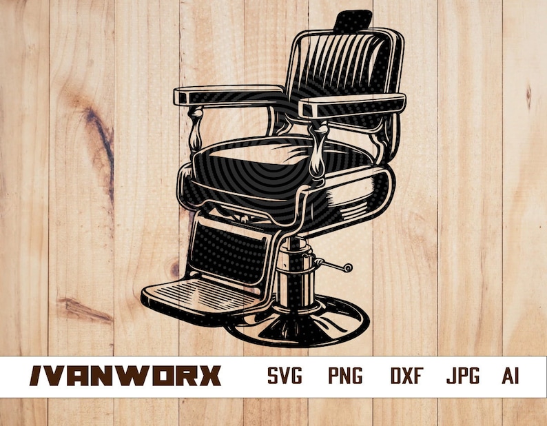 Barber Chair SVG Barber Shop SVG Hair Stylist SVG Shave Groom Gentleman ...