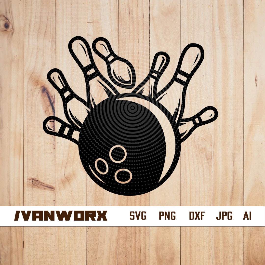 Bowling Svg | Bowling Png | Bowling Cut File | Bowling Clipart ...