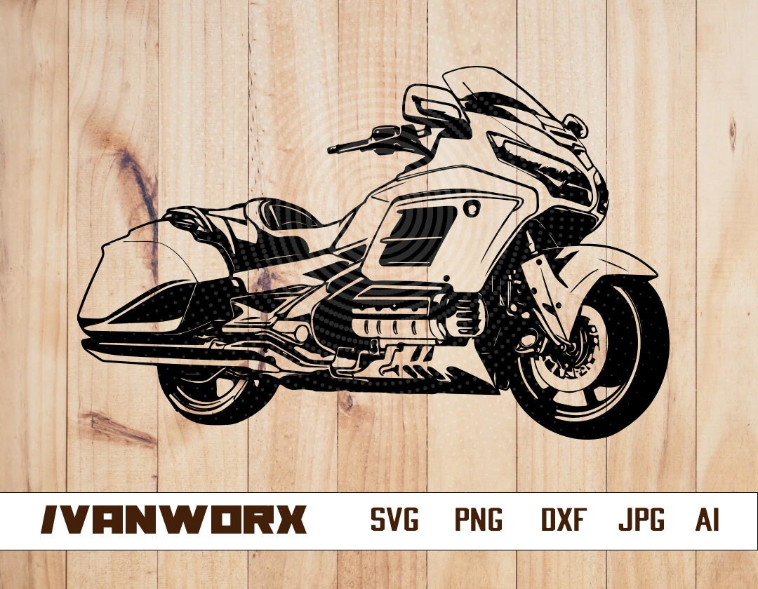 Touring Motorcycle Svg | Motorcycle Svg | Biker Dxf | Motorcycle Png ...