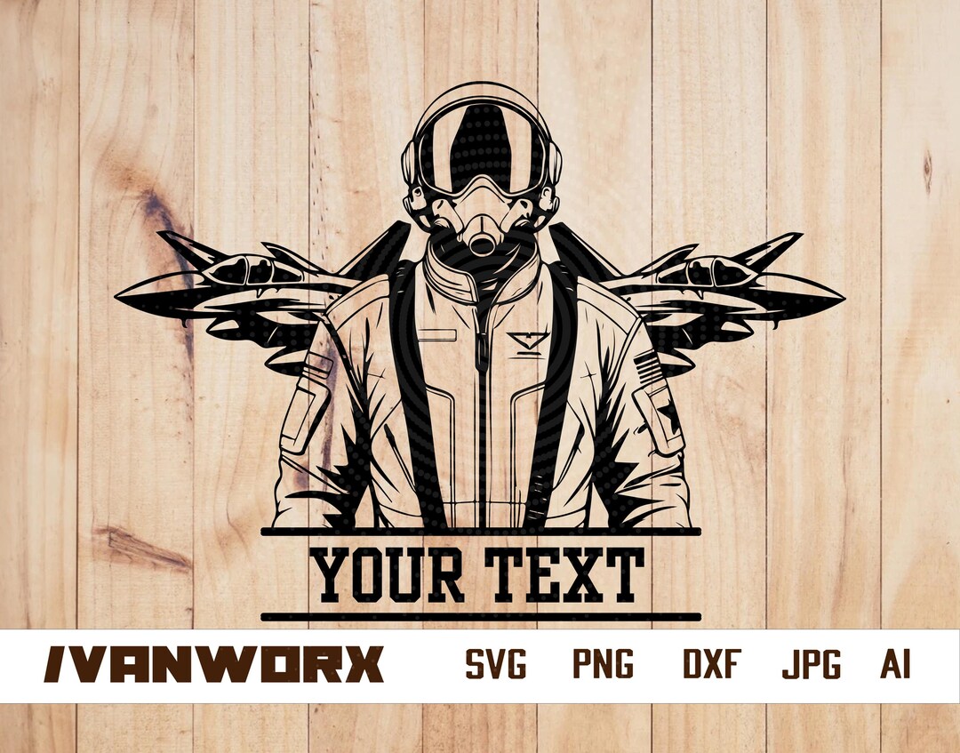 Fighter Pilot SVG | Air Force Pilot Svg | Airplane Pilot Svg | Combat ...