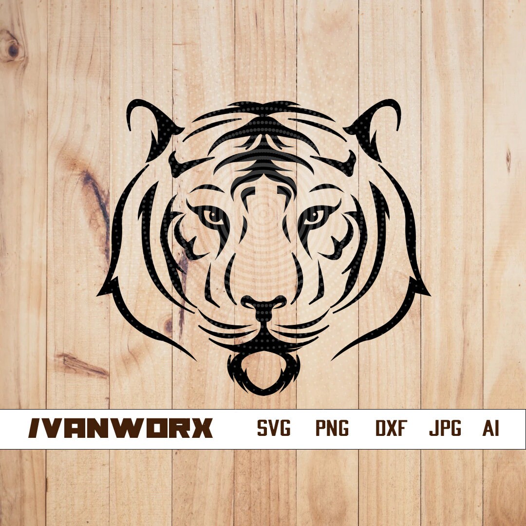 Tiger Svg | Tiger Png | Tiger | Tiger Cut File | Tiger Clipart | Tiger Dxf | Tiger Stencil ...