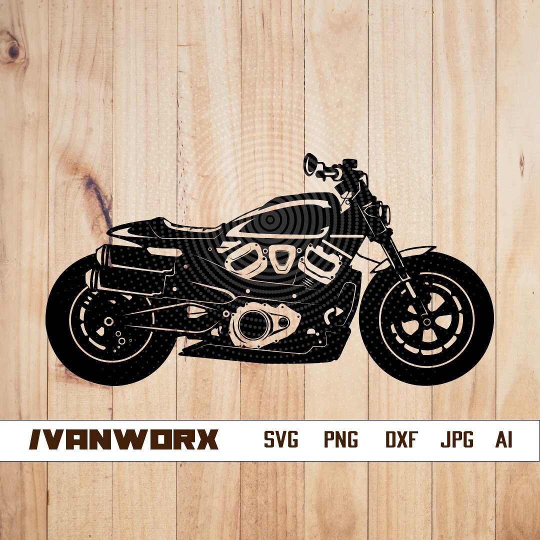 Motorcycle Svg Big Bike Clipart Biker Cut File Biker Stencil Motorcycle ...