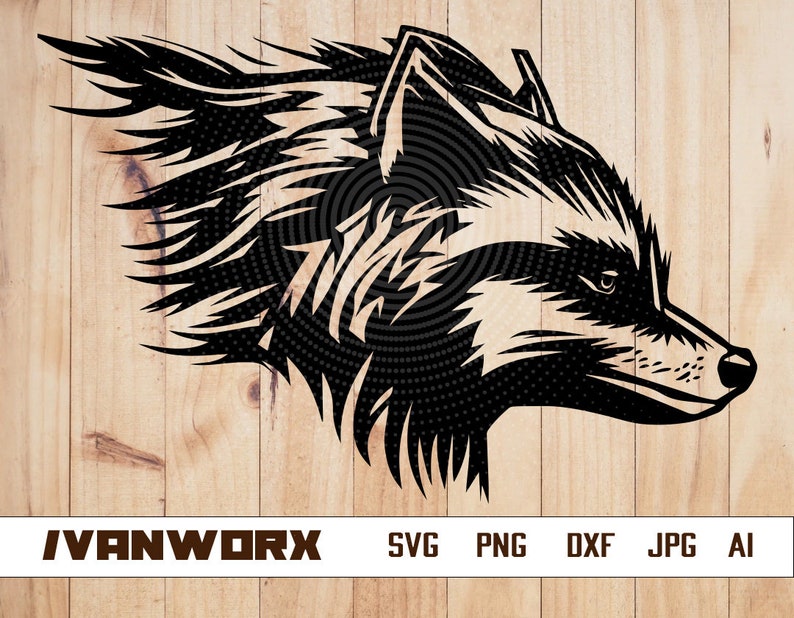 Raccoon Svg Wild Animal Clipart Nocturnal Mammal Cut File Fat Ringtail ...