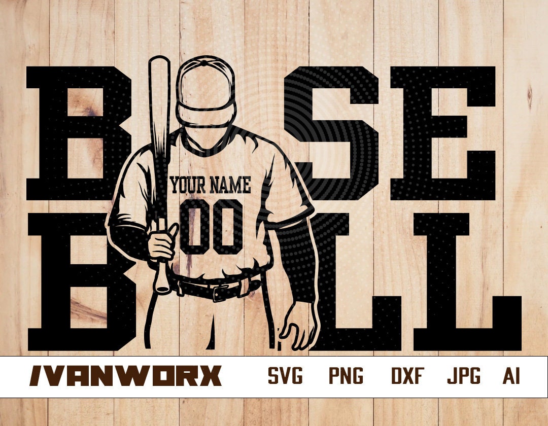 Baseball Name Svg Baseball Clipart Personalized Name Svg Baseball Sport ...
