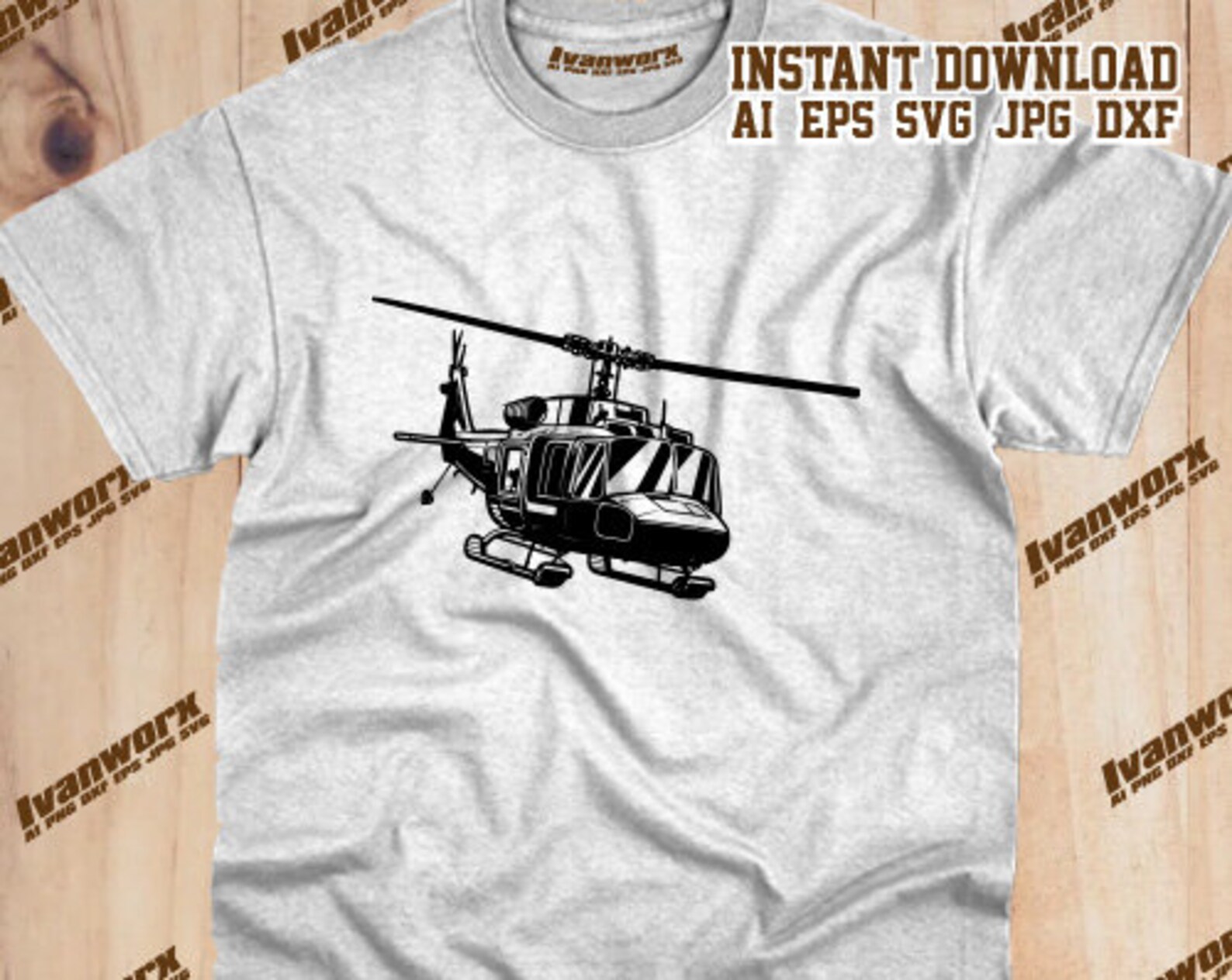 Huey Helicopter SVG | Chopper Png | Military Chopper Dxf | Army ...