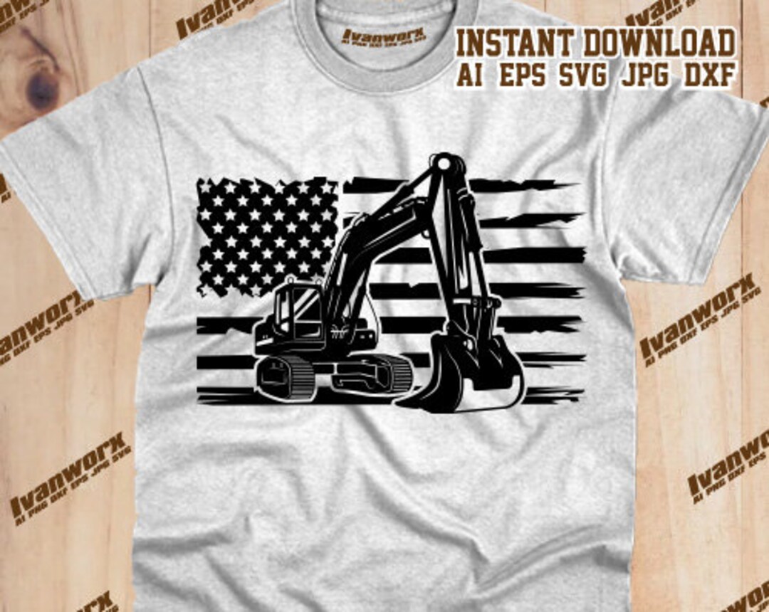 Us Bagger SVG | Bagger Clipart | Schwere Ausrüstung SVG ...