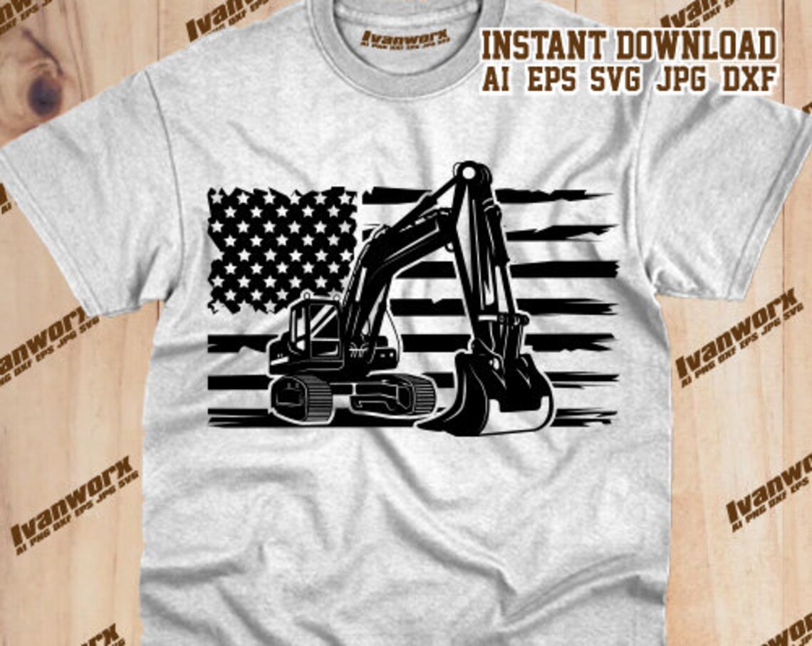 Us Bagger SVG | Bagger Clipart | Schwere Ausrüstung SVG ...