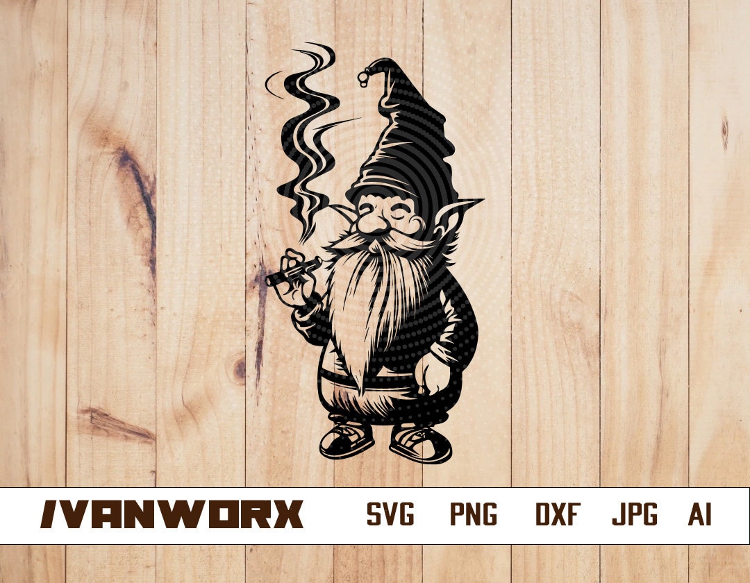 Smoking Gnomes Svg | Weed Gnomes Png | 420 Gnome Smoking Cut File ...