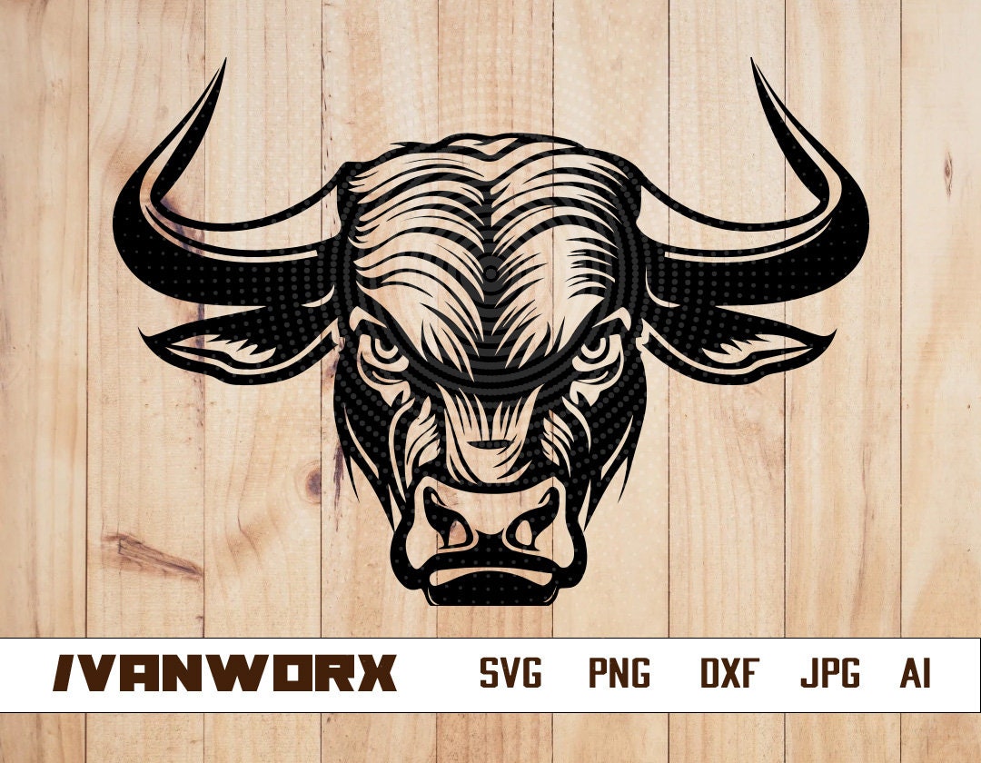 Bull Head Svg | Bull Png | Bull Clipart | Bull Svg | Bull Cut File ...