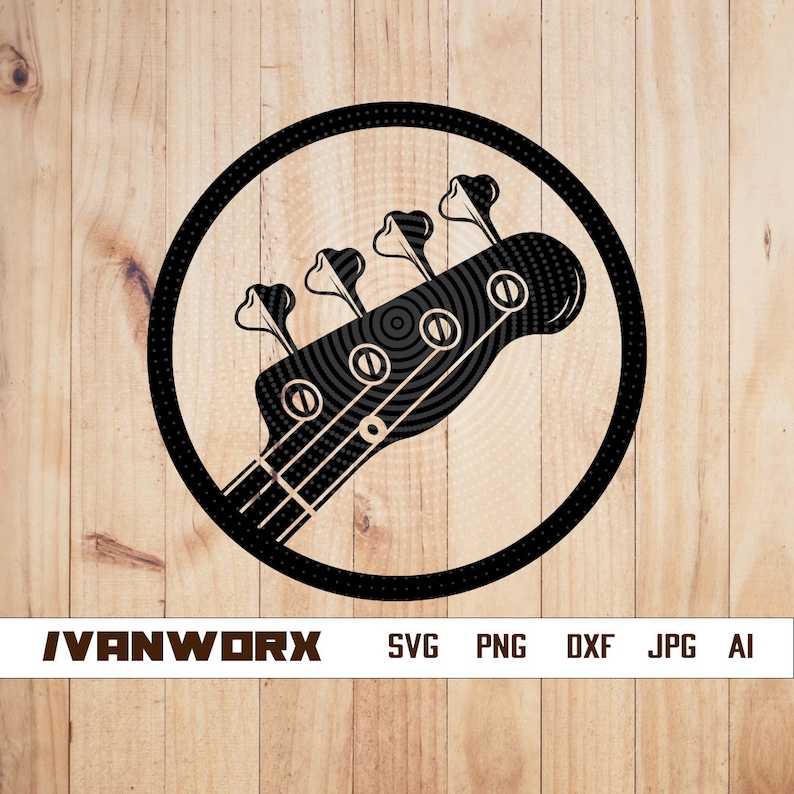 Bass Guitar Svg | Musical Instrument Png | String Instrument T-shirt ...