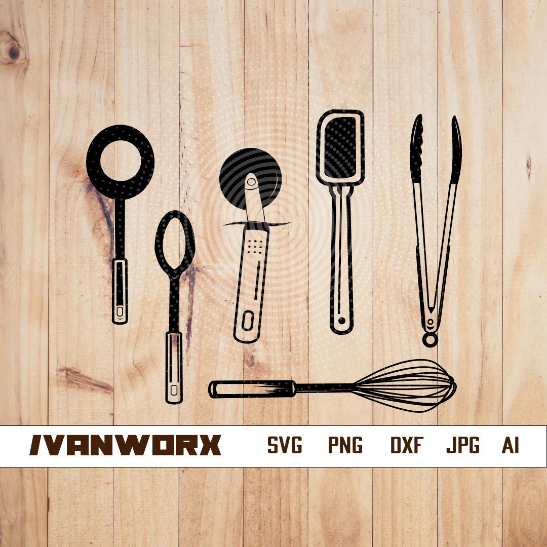 Kitchen Tools Svg | Kitchen Tools Png | Kitchentools Cut File | Kitchen ...