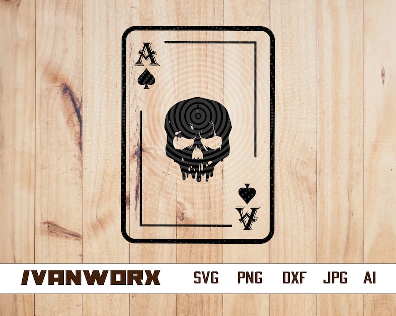 Ace of Spades SVG Ace of Spades Cut File Ace Skull Svg Ace of Spades ...