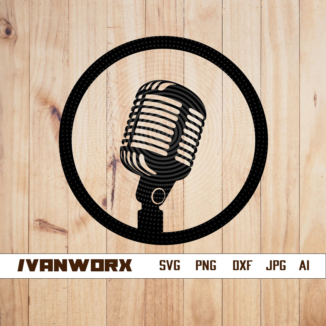 Vocal Microphone Svg Musical Instrument Png Instrument Cut File ...