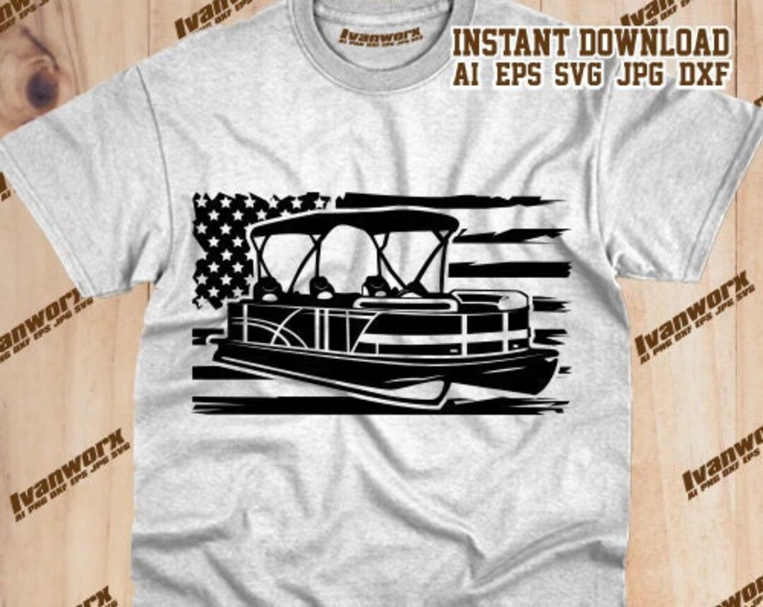 Pontoon Boat Svg | Pontoon Svg | Pontoon Png | Pontoon Clipart ...