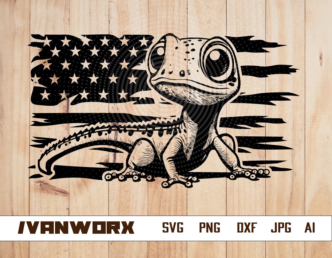 US Gecko Svg Lizard SVG Reptile SVG Komodo Lizard Png Gecko Png Cute ...
