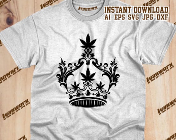 Cannabis King Crown Svg Cannabis Crown SVG | Marijuana SVG | Weed