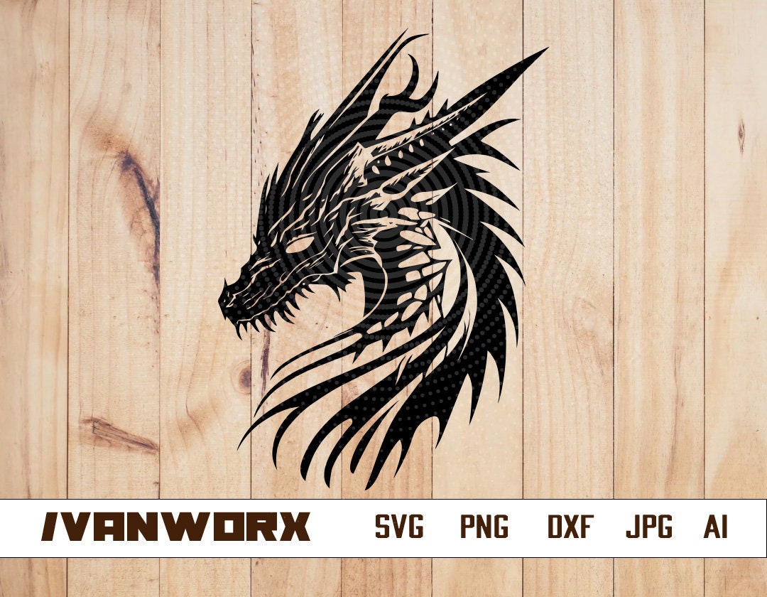 Dragon SVG | Dragon Png | Dragon DXF | Dragon Clipart | Dragon T-shirt ...