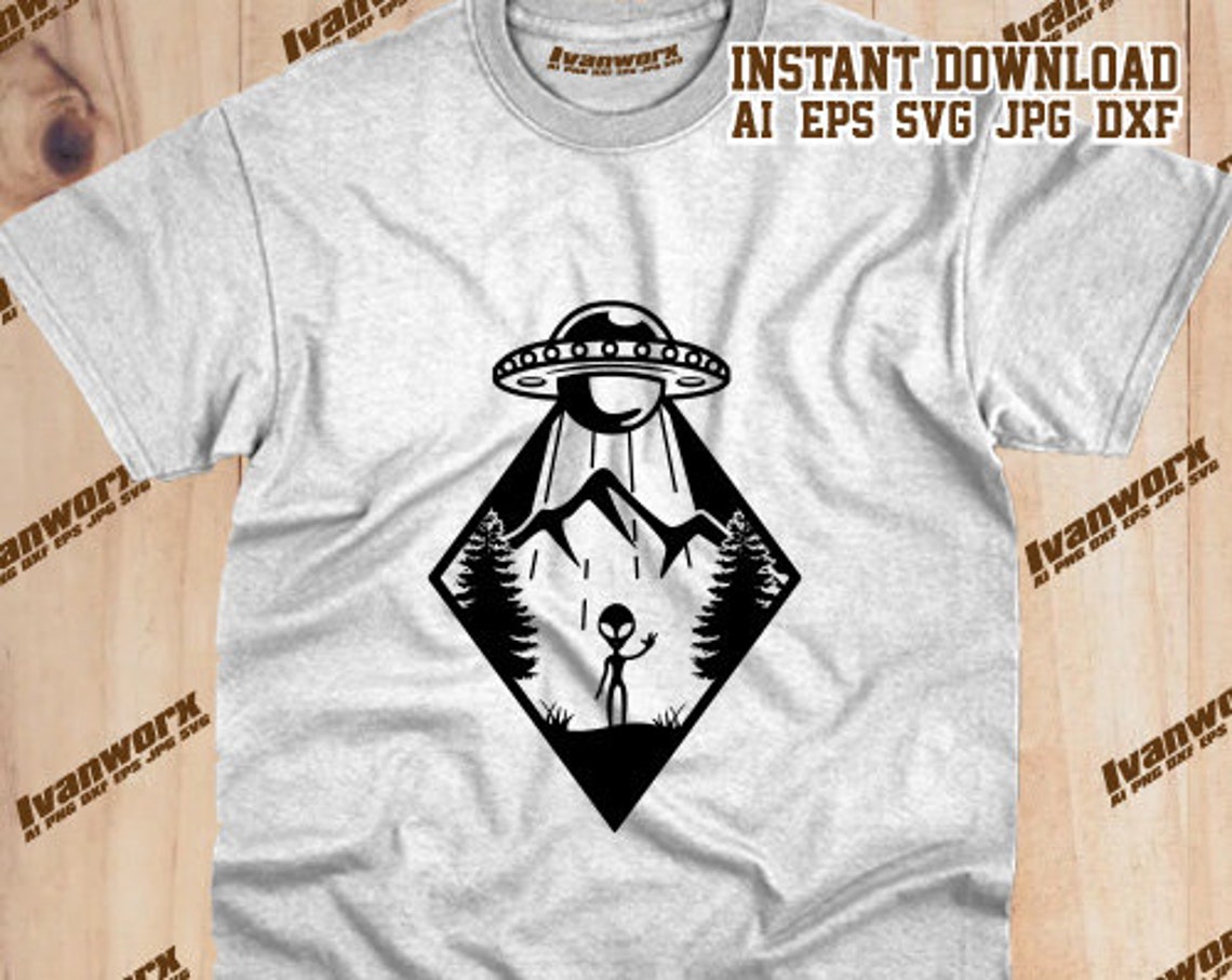 Alien Invation Svg Alien Clipart Alien Cut File Alien - Etsy