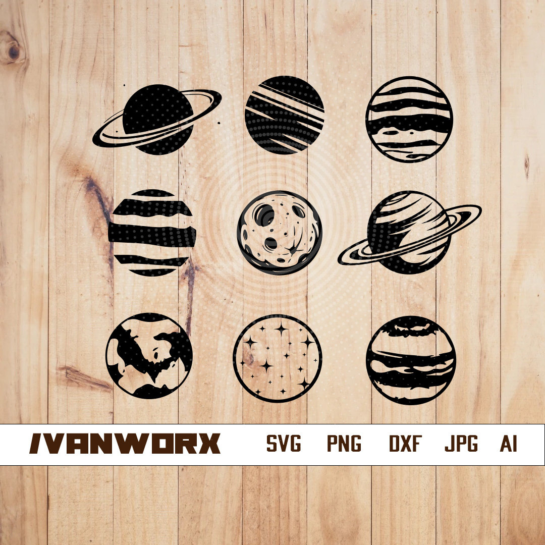 Planets Svg | Planets Png | Planets Cut File | Planets Clipart ...