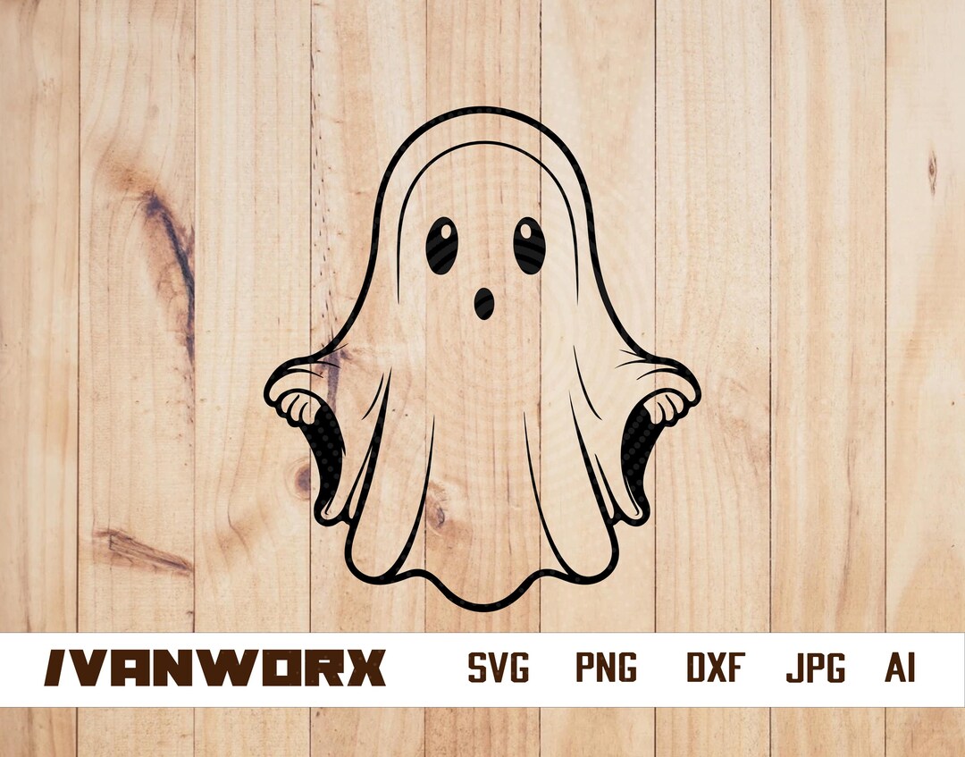 Halloween Svg Cute Ghost Svg Scary Ghost Svg Spooky Season Svg Ghost ...