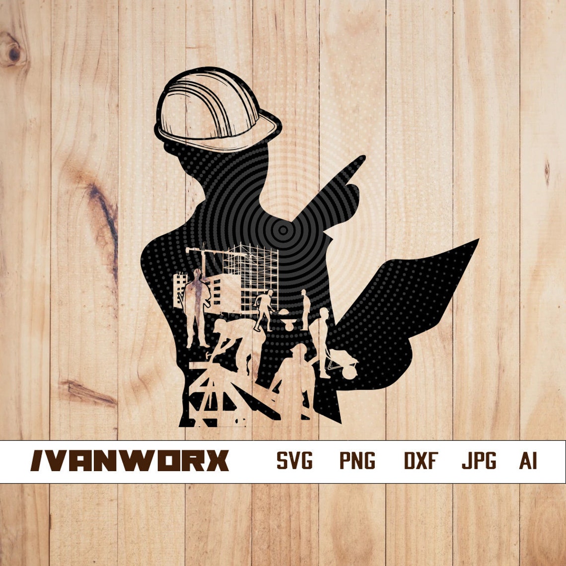Construction Worker SVG Builder Svg Contractor Svg Construction Worker ...