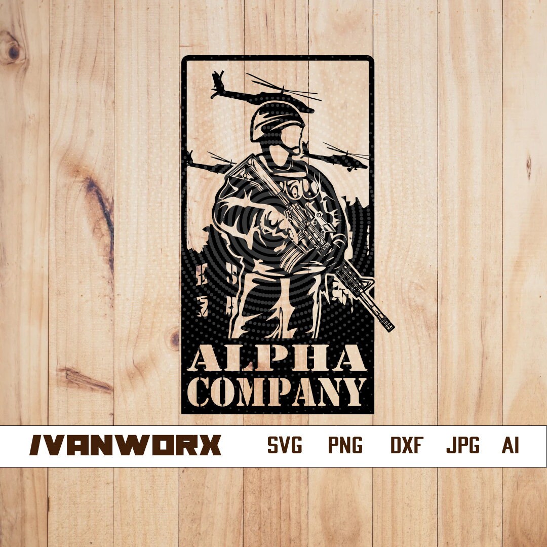 Alpha Company Png | Soldier Png | Soldier Cut File | Soldier Clipart ...