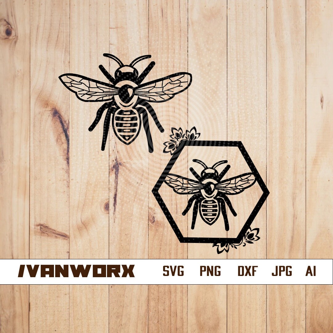 Bee Svg | Bee Png | Bee T-shirt Design | Bee Cut File | Bee Clipart ...