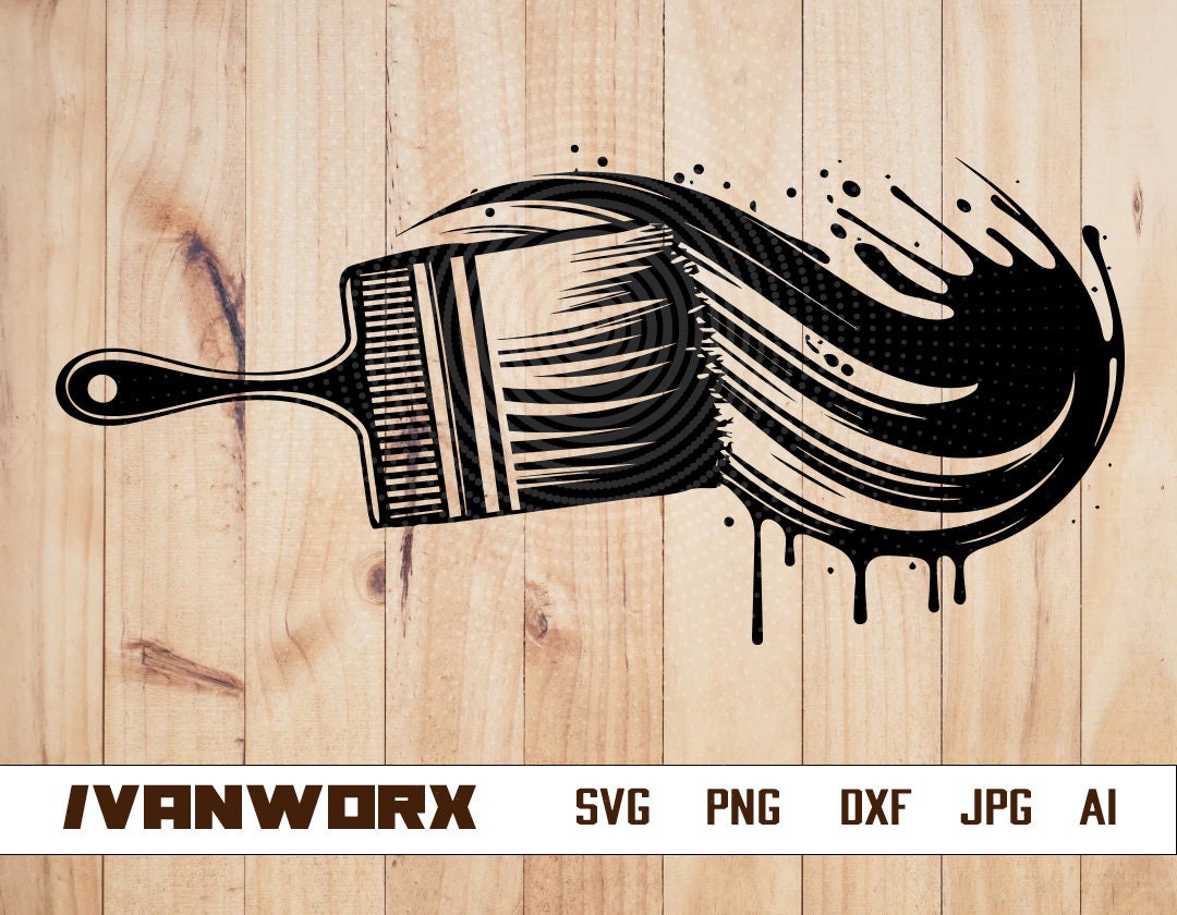 Paint Brush SVG Paint Brush Png Painting SVG Paint Brush Clipart Brush ...
