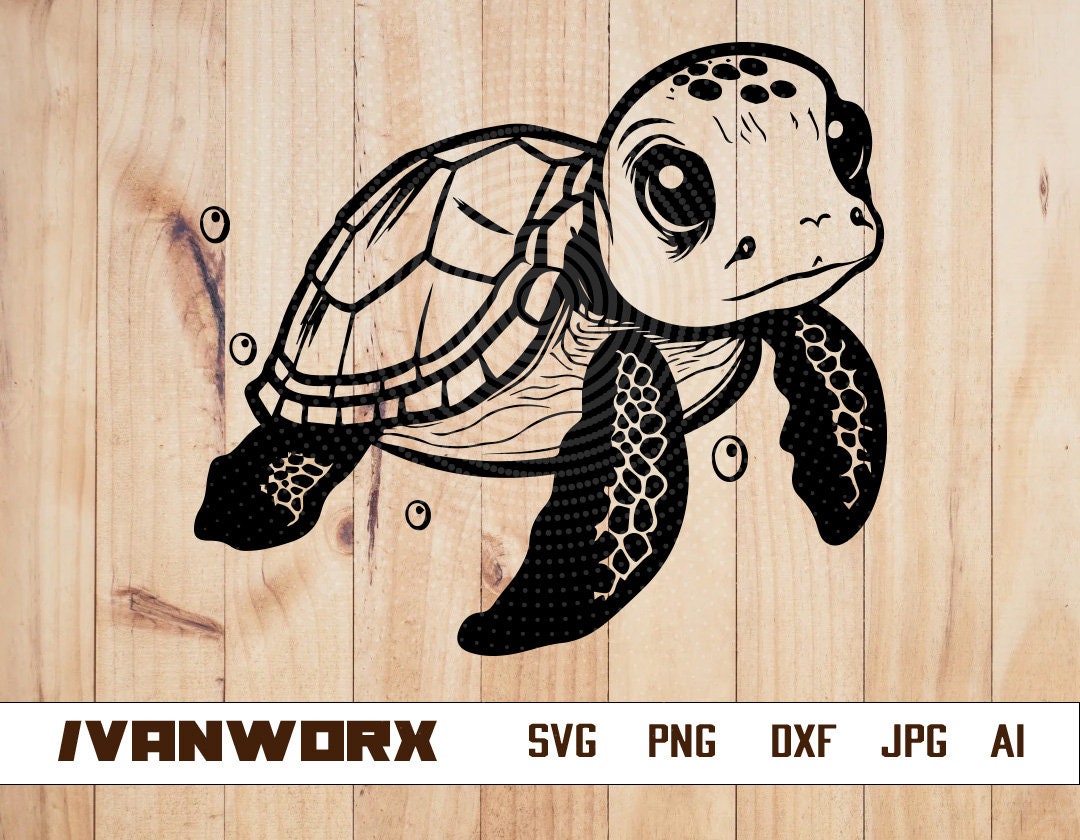 Cute Baby Turtle Svg | Turtle Svg | Cute Animal Svg | Turtle Clipart ...