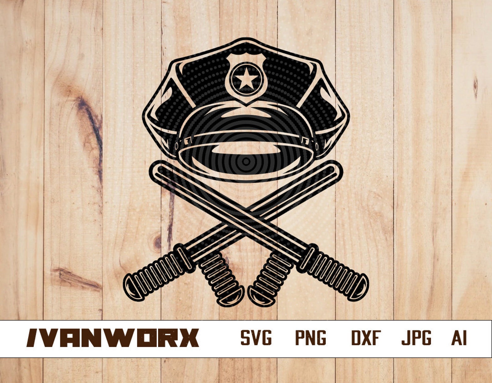 Police Gear Svg | Police Svg | Police Man Svg | Police Clipart | Police ...